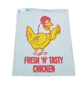 Foil Printed Chicken Paper Bags | ACS Packaging Supplies